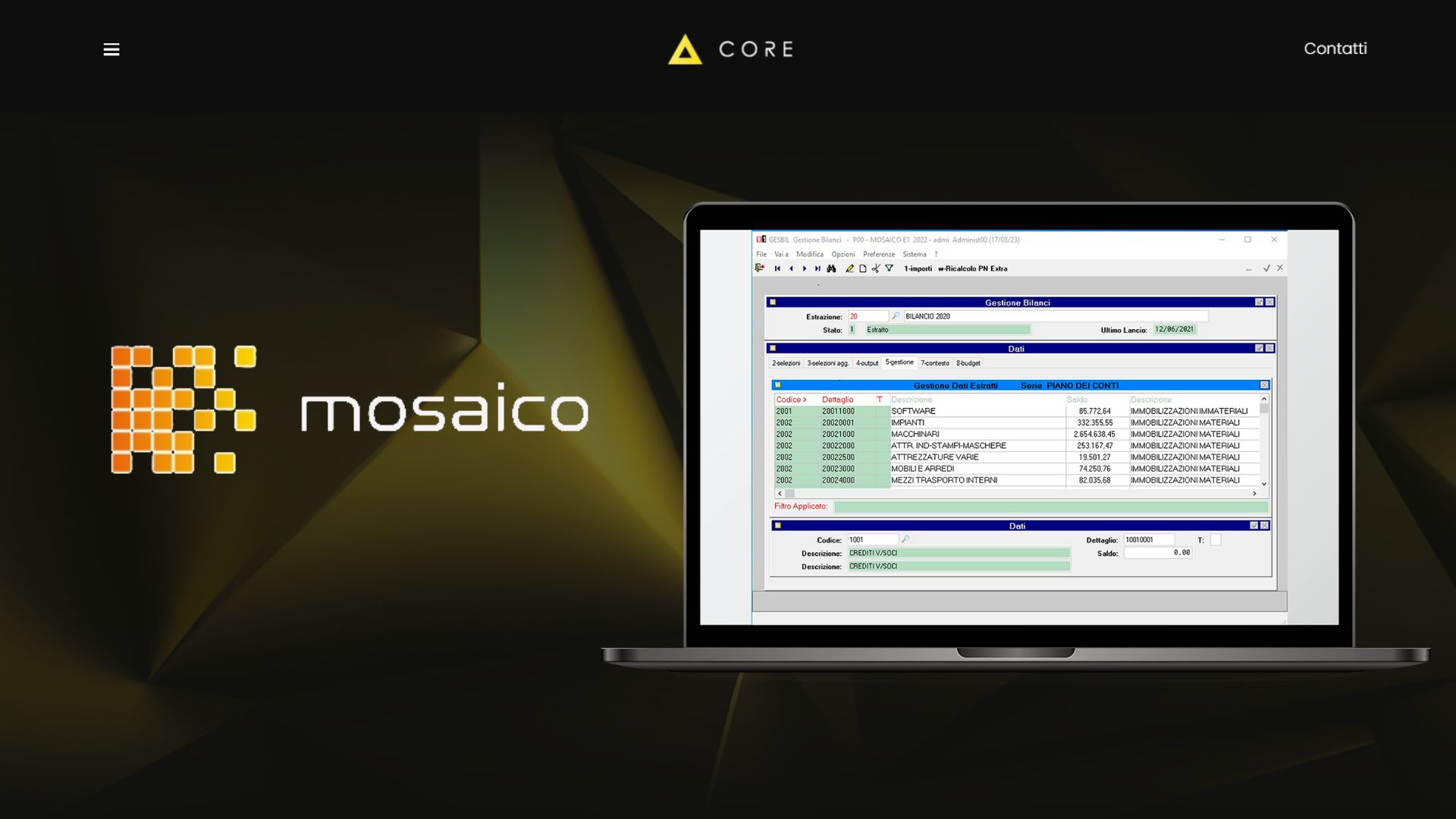 Mosaico - Core Solution